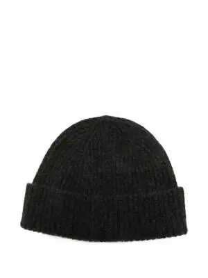 Eleventy Ribbed-knit Beanie - Grey