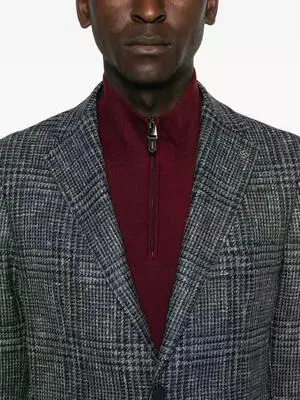 Tagliatore Checked Wool Blazer