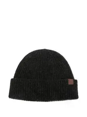 Eleventy Ribbed-knit Beanie - Grey