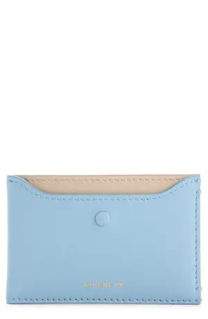 Givenchy Day Grained Leather Card Case - 452-light Blue