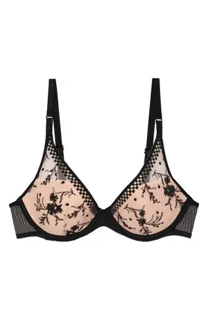 Chantelle Suzy Underwire Embroidered Plunge Bra