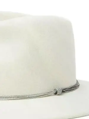 Peserico Chain-trimmed Fedora Hat