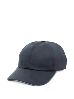 Eleventy Silk Baseball Cap - Blue