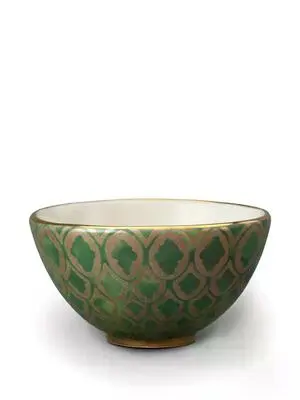 L'Objet Fortuny Ashanti Patterned Serving Bowl - Green