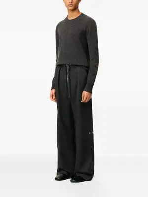 AMI Paris Zipped Wool Trousers