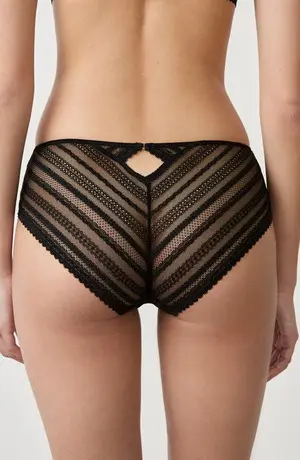 ETAM Aura Lace Shorty Panties - Black