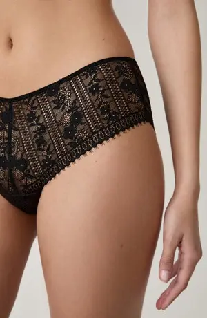 ETAM Aura Lace Shorty Panties - Black