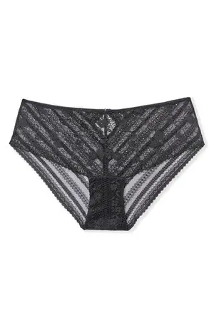 ETAM Aura Lace Shorty Panties - Black