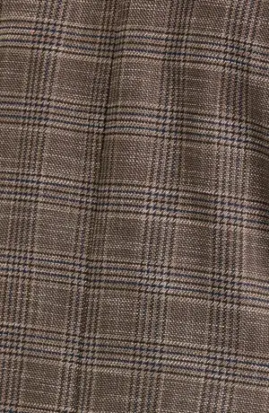 TAHARI ASL Plaid Double Breasted Blazer