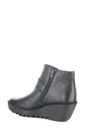 Fly London Yort Wedge Bootie - Black