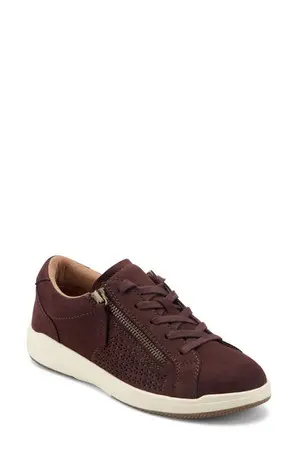Earth Netta Zip Up Sneaker - Dark Red