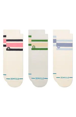 Stance Boyd 3-pack Quarter Socks - Ivory