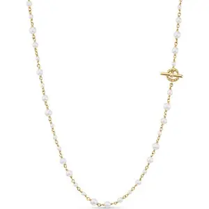 David Yurman Pearl Toggle Necklace - Gold
