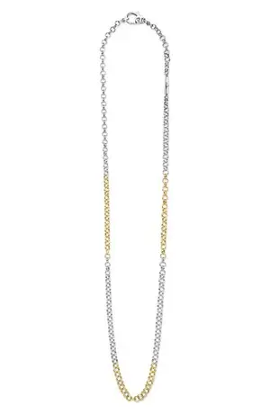 Lagos Two-tone Link Chain Necklace