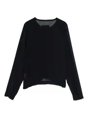 PRIVATE 0204 Sheer-panel Long-sleeve Top