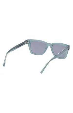 Abercrombie 52mm Square Sunglasses - Shiny Blue /smoke Lens