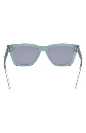 Abercrombie 52mm Square Sunglasses - Shiny Blue /smoke Lens
