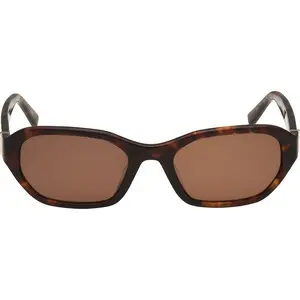 Abercrombie 52mm Oval Sunglasses - Dark Havana/brown Lens