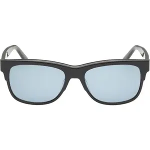 Abercrombie 55mm Square Sunglasses - Shiny Black /blue Lens