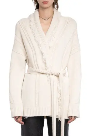 Zadig&Voltaire Wool And Cashmere Wrap Cardigan