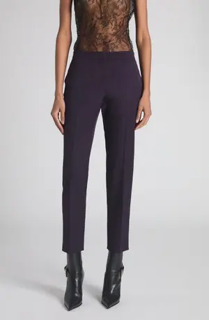 Alexander McQueen Wool Cigarette Trousers