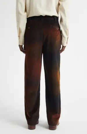 THE ELDER STATESMAN Norm Ombré Corduroy Pants