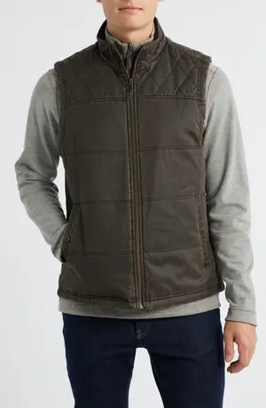 Johnston & Murphy Antique Cotton Quilted Vest