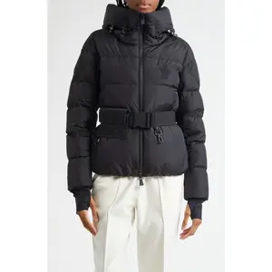 Moncler Bouquetin Hooded Down Puffer Jacket - Black