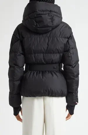 Moncler Bouquetin Hooded Down Puffer Jacket - Black