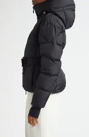 Moncler Bouquetin Hooded Down Puffer Jacket - Black