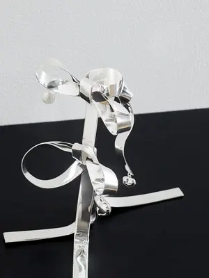 Completedworks Pearl-embellished -plated Candle Holder