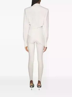 MUGLER Button Shirt With Draped Shoulder
