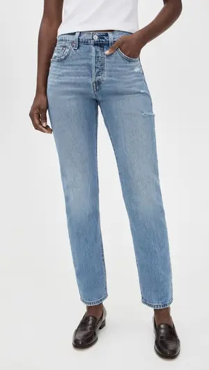 LEVI'S 501 Straight Leg Jeans