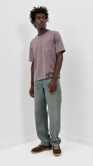 CORRIDOR Garment Dyed Tee - Grey
