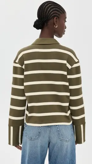 Tanya Taylor Whitney Striped Knit Top