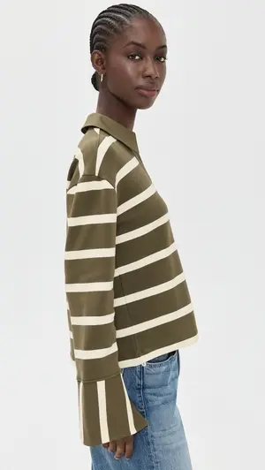 Tanya Taylor Whitney Striped Knit Top
