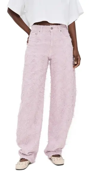 HAIKURE Bibi Faux Fur Denim Jeans