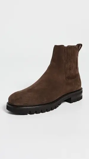 FERRAGAMO Suede Chelsea Boots