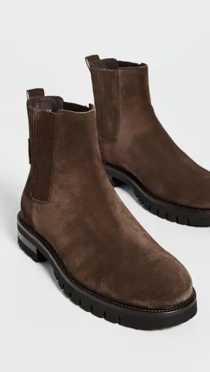 FERRAGAMO Suede Chelsea Boots