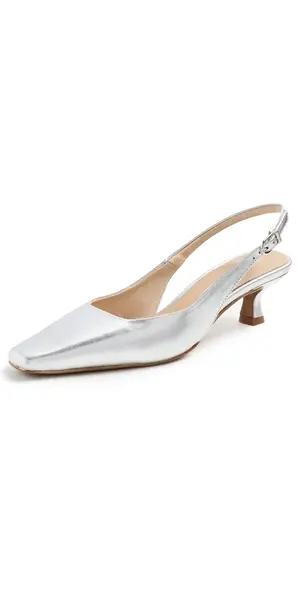 Intentionally Blank Parker Slingback Heels - Silver