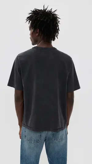 CORRIDOR Garment Dyed Tee - Black