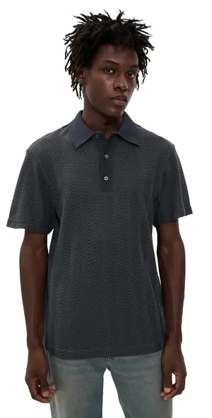 Missoni Short Sleeve Polo - Dark Grey