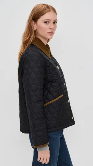 Barbour Icons Cropped Liddesdale Quilted Jacket