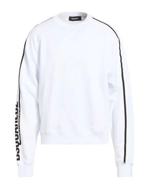Dsquared2 Crewneck Sweatshirt With Side Seam Stripes - White