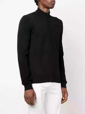 Hugo Zipped Virgin Wool Jumper