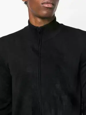 Hugo Zipped Virgin Wool Jumper