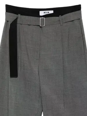 MSGM Belted Pleated Trousers