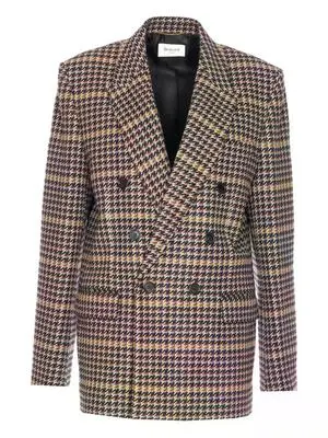 Saint Laurent Checked Blazers For Women