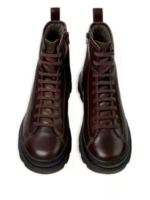 Camper Brutus Lace-up Leather Boots - Brown