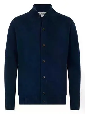 MC2 SAINT BARTH High-neck Button Cardigan - Blue